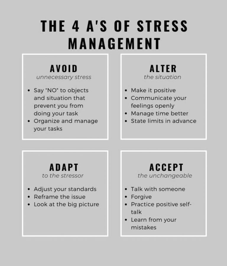 The 4 A’s of Stress Management: A Practical Guide to Coping in a Busy ...